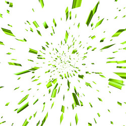 Golden cut out foil ribbon perspective confetti Vector Image