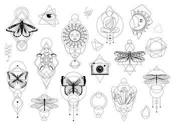 Mystery design elements Royalty Free Vector Image