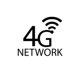 Technology icon network sign 4g internet Vector Image