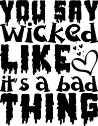 Wicked Fonts Vector Images (over 140)
