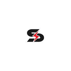 S c power modern energy logo design solution logo Vector Image