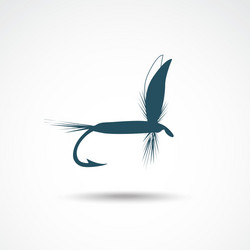 Fly fishing icons Royalty Free Vector Image - VectorStock
