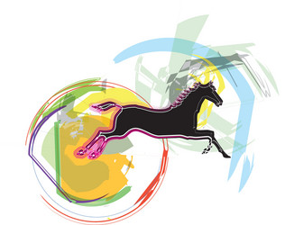 Horse Stampede Vector Images (74)