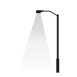 Public street light pole at night Royalty Free Vector Image