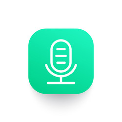 Voice message audio chat icons record Royalty Free Vector