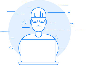 Man teaching with paperboard character Royalty Free Vector