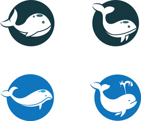 Baby whale icon Royalty Free Vector Image - VectorStock