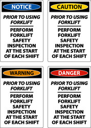 Warning perform safety inspection sign on white Vector Image