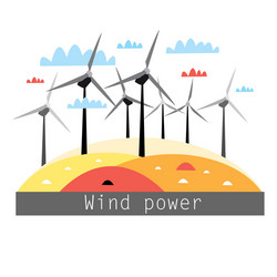 Wind turbine anatomy diagram Royalty Free Vector Image