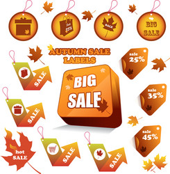 4 season labels Royalty Free Vector Image - VectorStock