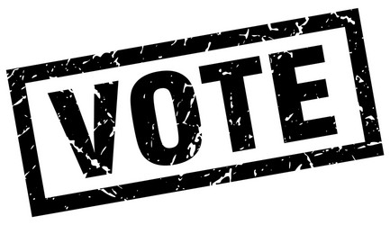 Vote Stamp - Red Grunge Royalty Free Vector Image