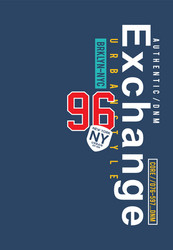 Typography la 96 Royalty Free Vector Image - VectorStock