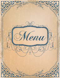 Vintage restaurant menu Royalty Free Vector Image