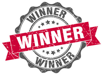 Winner stamp sign seal Royalty Free Vector Image