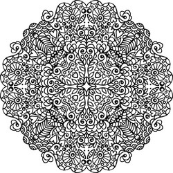 Mandala sahar Royalty Free Vector Image - VectorStock