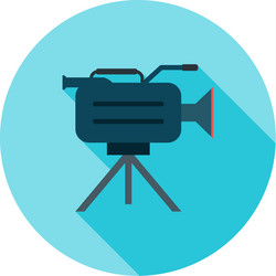 Camera on stand Royalty Free Vector Image - VectorStock