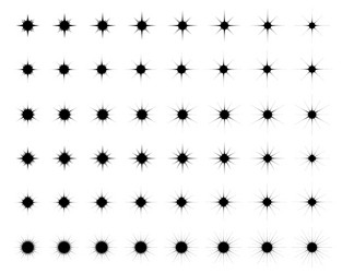 6 Point Vector Images (over 1,800)