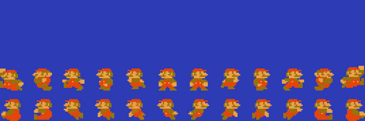 Super mario bros pixelated retro video game mario Vector Image