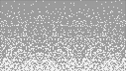 Fragmented matrix blue blocks falling down Vector Image