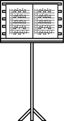 Musical partiture sheets Royalty Free Vector Image