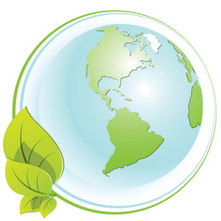 Green globe Royalty Free Vector Image - VectorStock