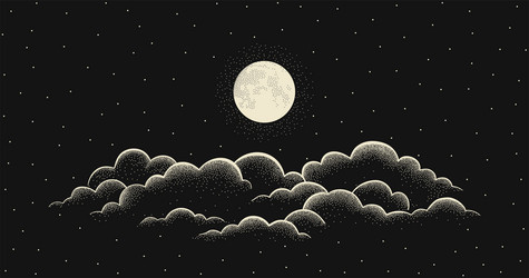 Full Moon Drawing