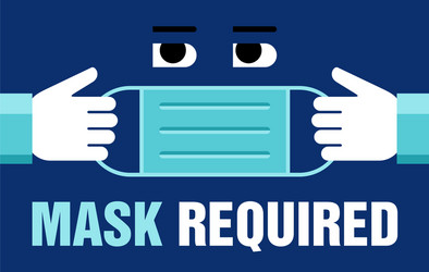 Warning no smoking sign dust hazard dust mask Vector Image