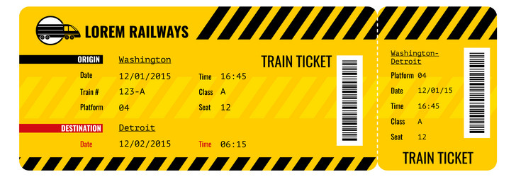 Train Ticket Invitation Vector Images (over 160)