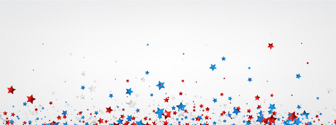 White background with colorful stars Royalty Free Vector
