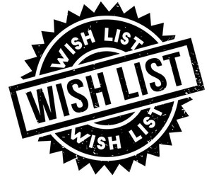 Wish list rubber stamp Royalty Free Vector Image