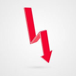 Falling Red Arrow Vector Images (over 1,700)