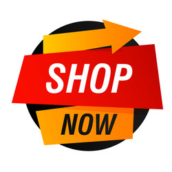 Shop now blue and green banner design Royalty Free Vector