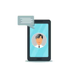 Isometric mobile phone graphic concept Royalty Free Vector