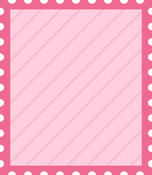 Postage stamp lined frame Royalty Free Vector Image