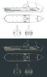 Passenger ferry closeup Royalty Free Vector Image