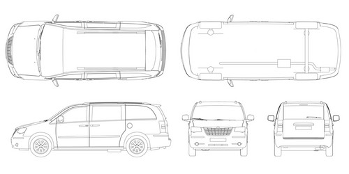 Top View Car Line Drawing Vector Images (over 150)