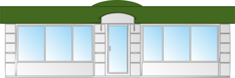Shop building front view Royalty Free Vector Image