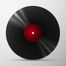Vinyl record template Royalty Free Vector Image
