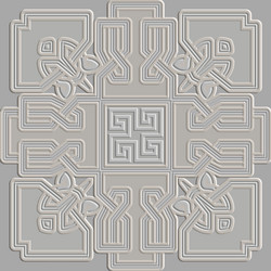 Futuristic abstract greek style 3d seamless Vector Image