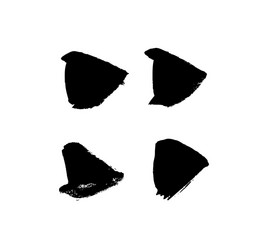 Hand drawn object for design use black doodle Vector Image