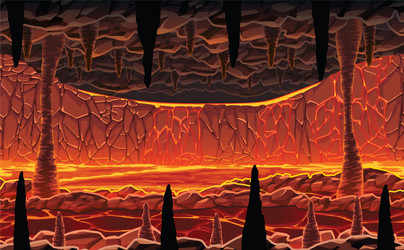 Melting lava seamless texture pattern background Vector Image