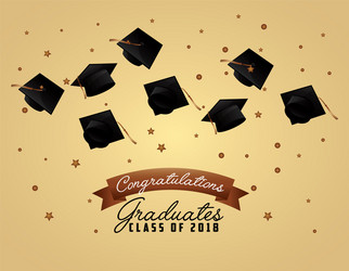 Congratulations graduation card Royalty Free Vector Image