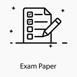 Question paper Royalty Free Vector Image - VectorStock
