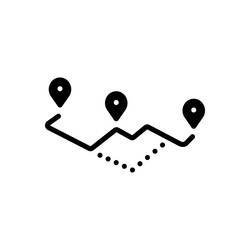 Routes Royalty Free Vector Image - VectorStock