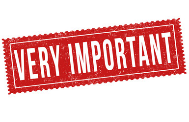 Very important sign or stamp Royalty Free Vector Image