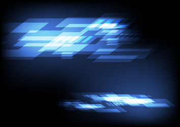 Abstract blue technology rectangles background Vector Image