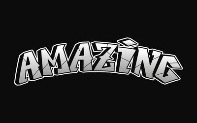 Chicago word graffiti style letters hand Vector Image