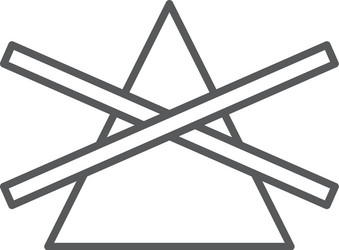 Do not bleach wash machine sign isolated on white Vector Image