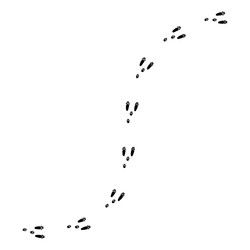 Running Footprints Clipart