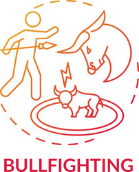 Bull fighting icon Royalty Free Vector Image - VectorStock